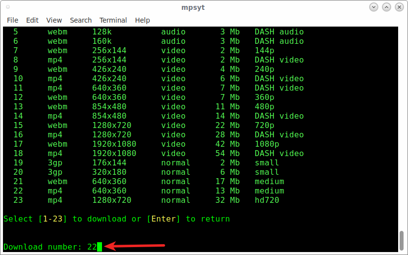 Mps-youtube: a command line YouTube player and downloader