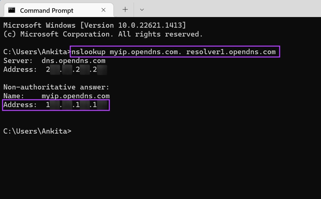 How to find your IP address in Windows 11 parts