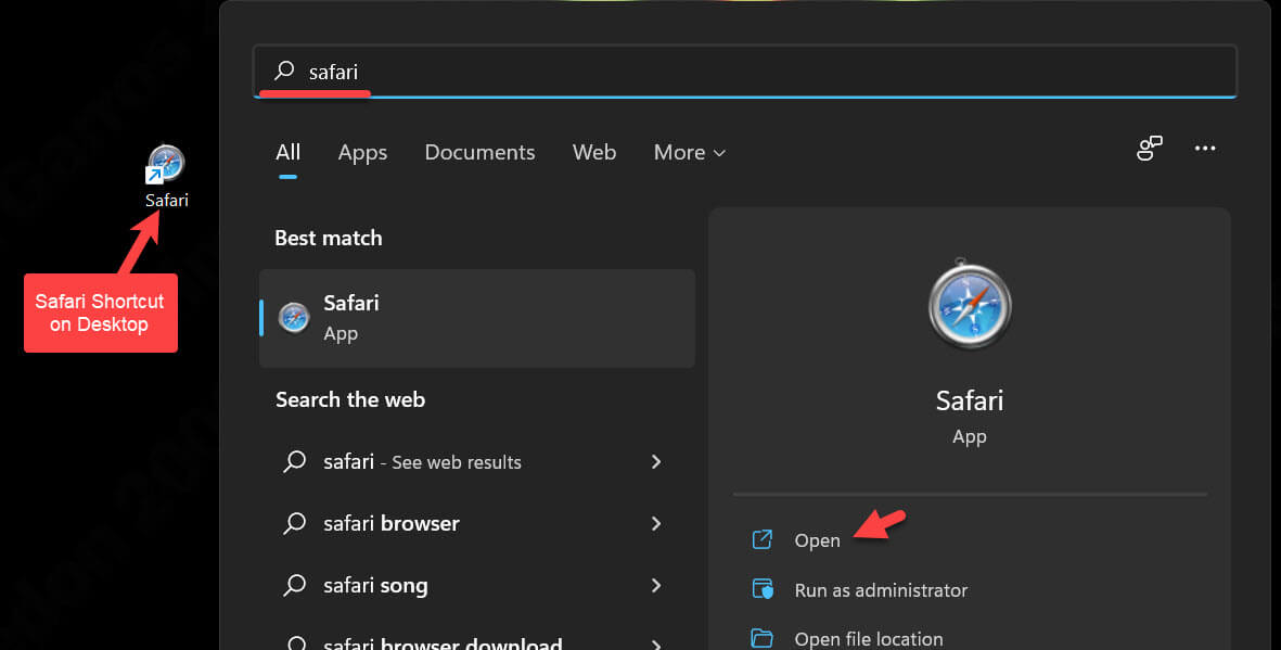 Kuinka ladata ja asentaa Safari Windows 11:een