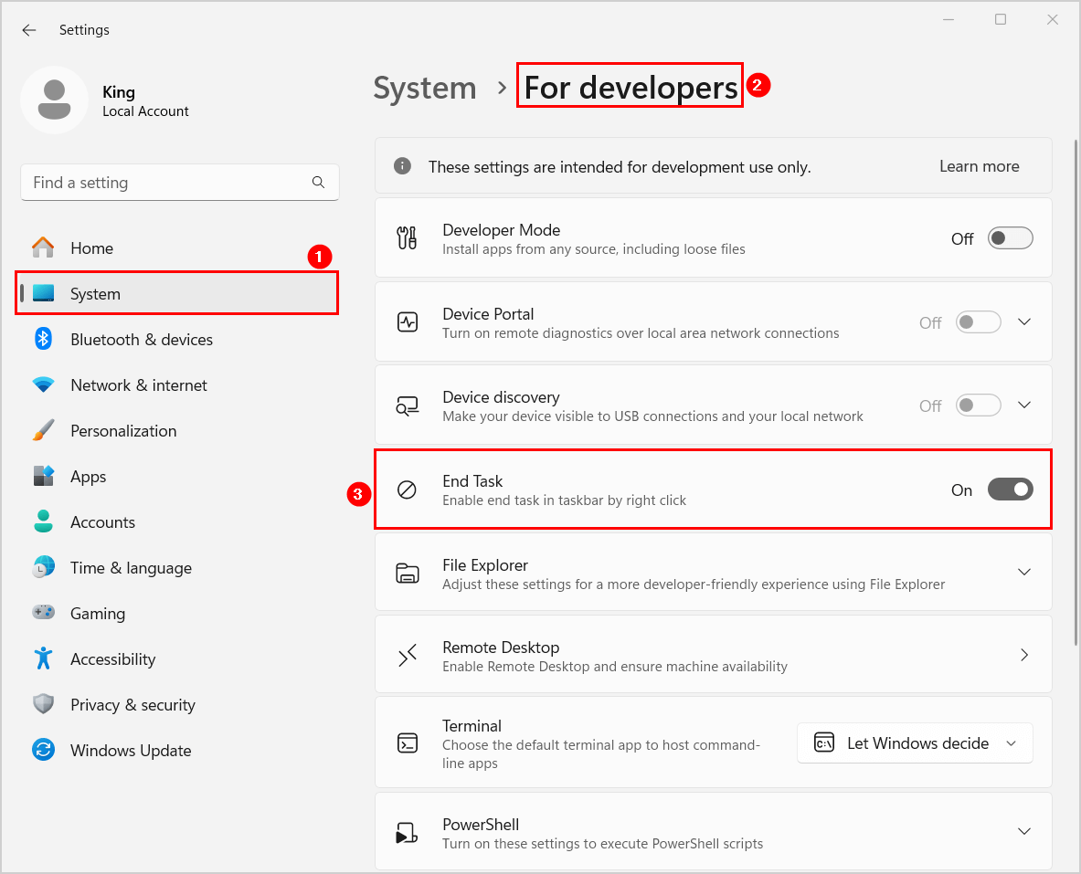 Comment activer la fin de tâche dans la barre des tâches sous Windows 11 - Tiempo de Frikis