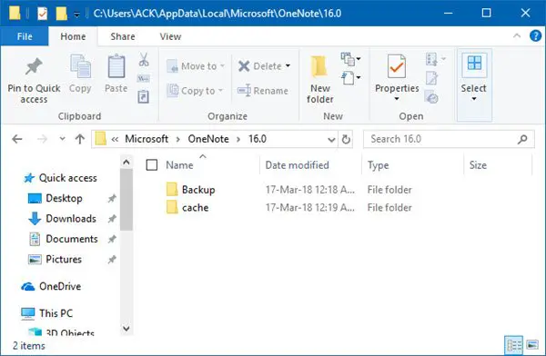 Où se trouve l’emplacement du cache OneNote ? Comment vider le cache ...