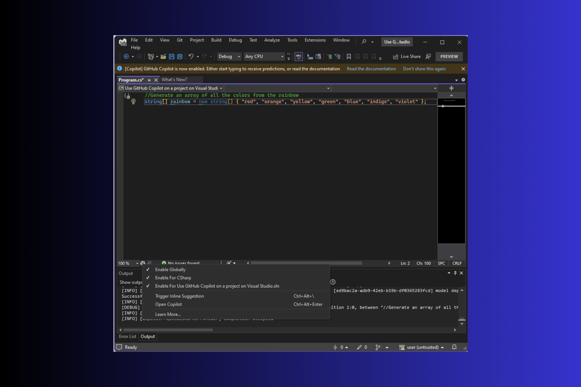 Comment utiliser GitHub Copilot dans Visual Studio - Tiempo de Frikis