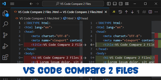 Comment comparer 2 fichiers dans le code vs - Tiempo de Frikis