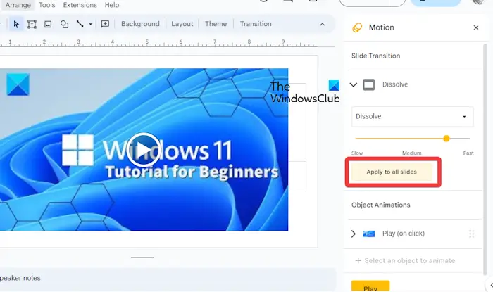 Comment ajouter, modifier et supprimer les transitions dans Google les ...