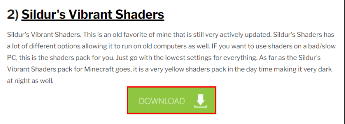 Comment installer des shaders dans Minecraft Forge