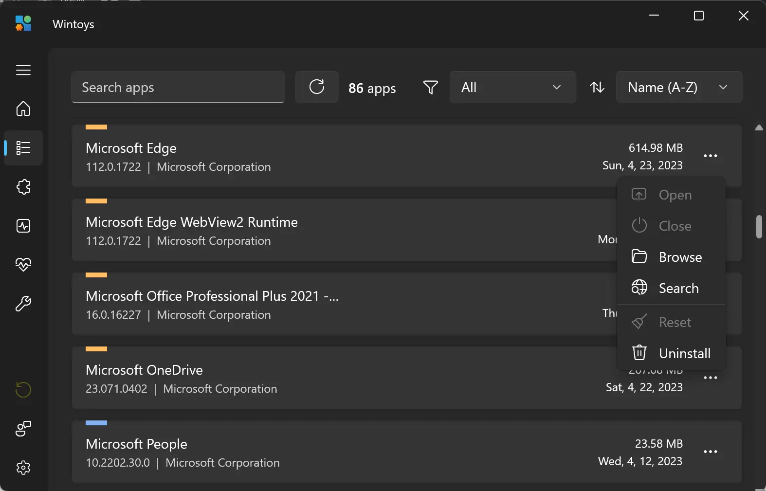 Wintoys: le moyen facile et sûr d'optimiser et de réparer les fenêtres 11