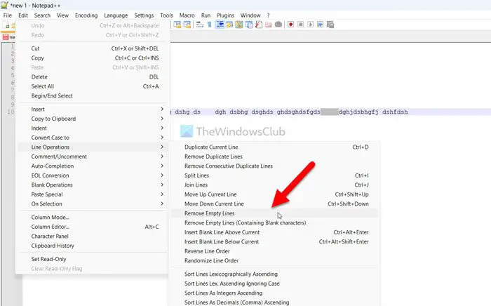 Supprimer ou remplacer les espaces et les lignes vides dans Notepad++ ...