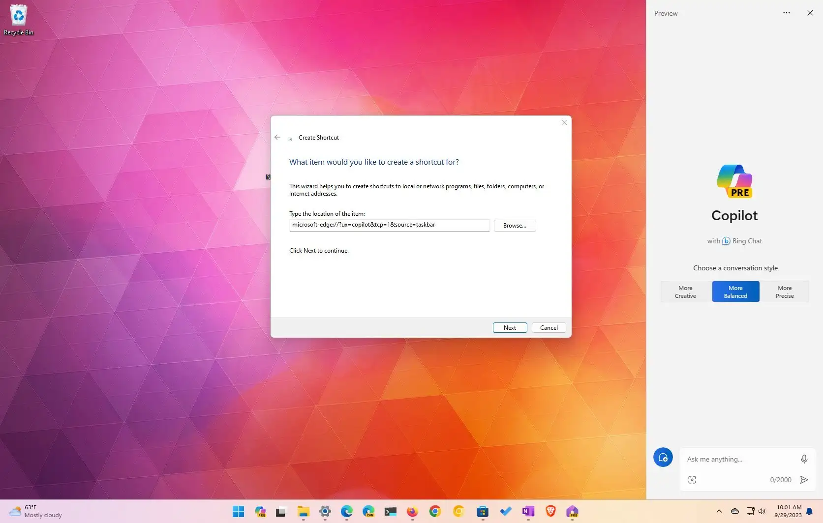 Comment créer un raccourci de bureau Copilot sur Windows 11 - Tiempo de ...