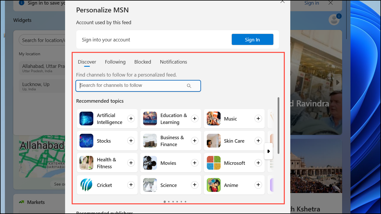 Comment configurer et personnaliser les widgets pour des informations ...