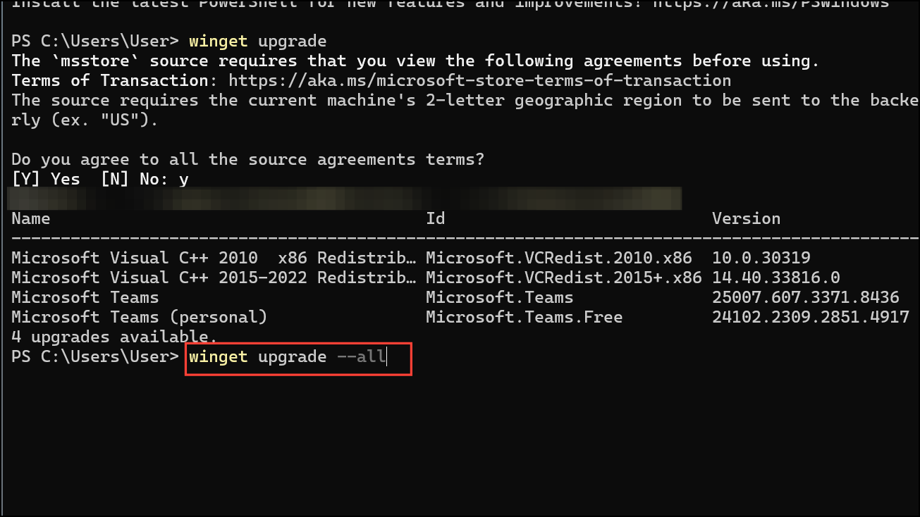 Mettre à jour les applications à l'aide de Winget sur Windows 11 ...