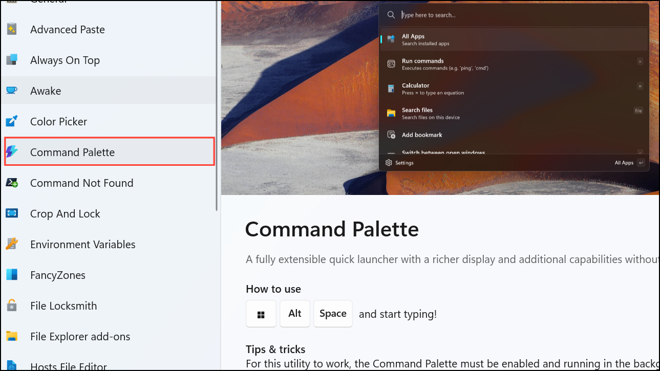 Comment utiliser la palette de commandes PowerToys pour lancer des applications et des commandes ...