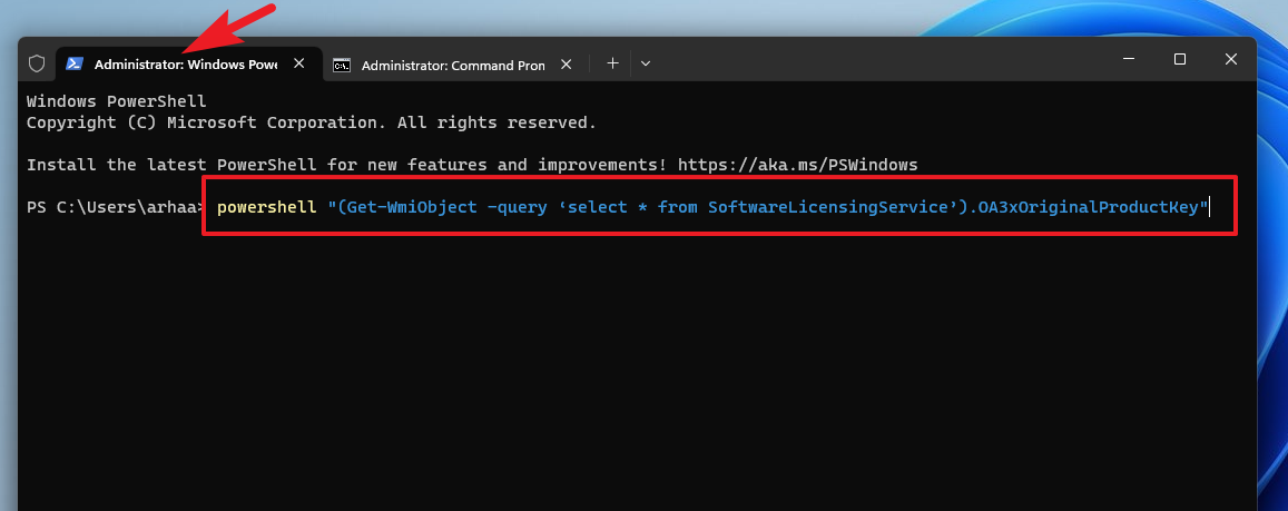 Comment trouver la clé de produit Windows 11 à l'aide de CMD - Tiempo ...