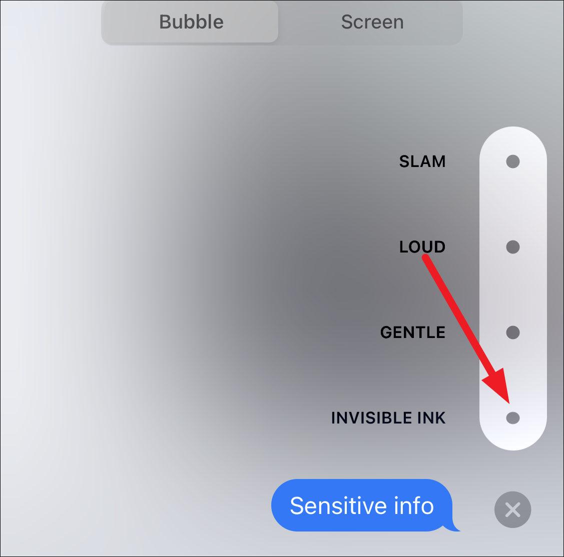 Comment utiliser l'encre invisible dans iMessage sur iPhone et iPad