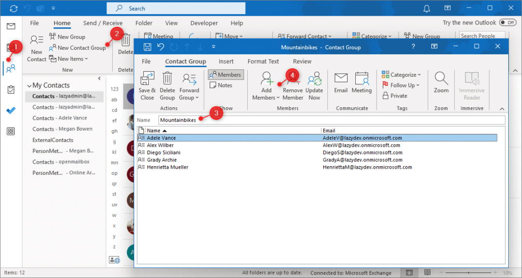 Comment créer un groupe de messagerie dans Outlook - Tiempo de Frikis