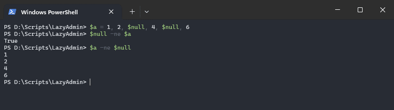 PowerShell - Vérifiez si la variable est nul ou vide - Tiempo de Frikis