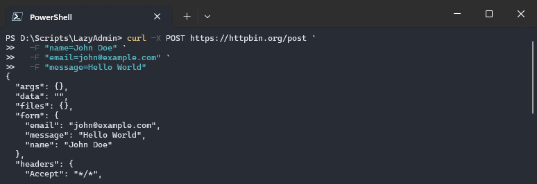 Comment utiliser Curl dans PowerShell - Tiempo de Frikis