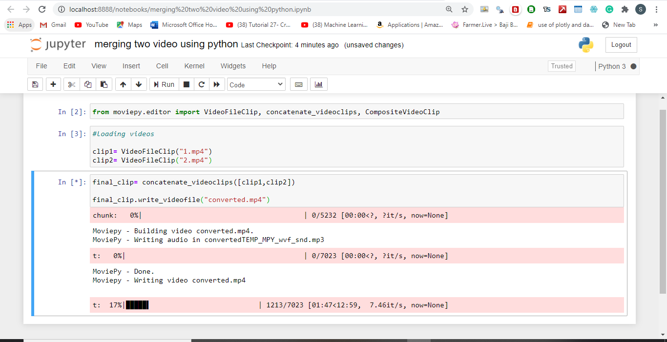 Comment fusionner deux vidéos à l'aide de la bibliothèque Python ...