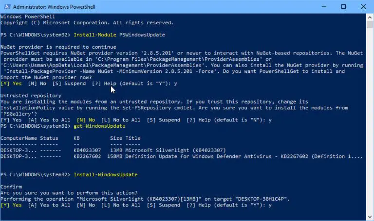 Comment exécuter Windows Update à partir de la ligne de commande (CMD ...