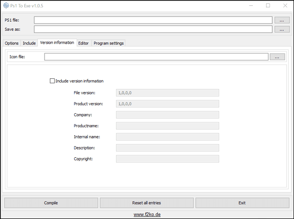 Convertir les fichiers PS1 en exe à l'aide d'un logiciel gratuit ou d ...