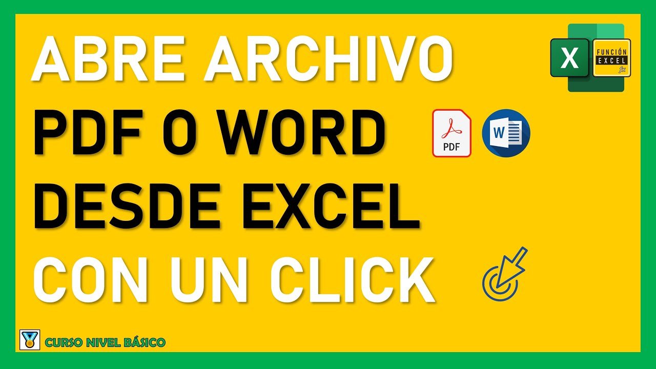 Comment ouvrir un fichier avec hyperlien dans Excel?