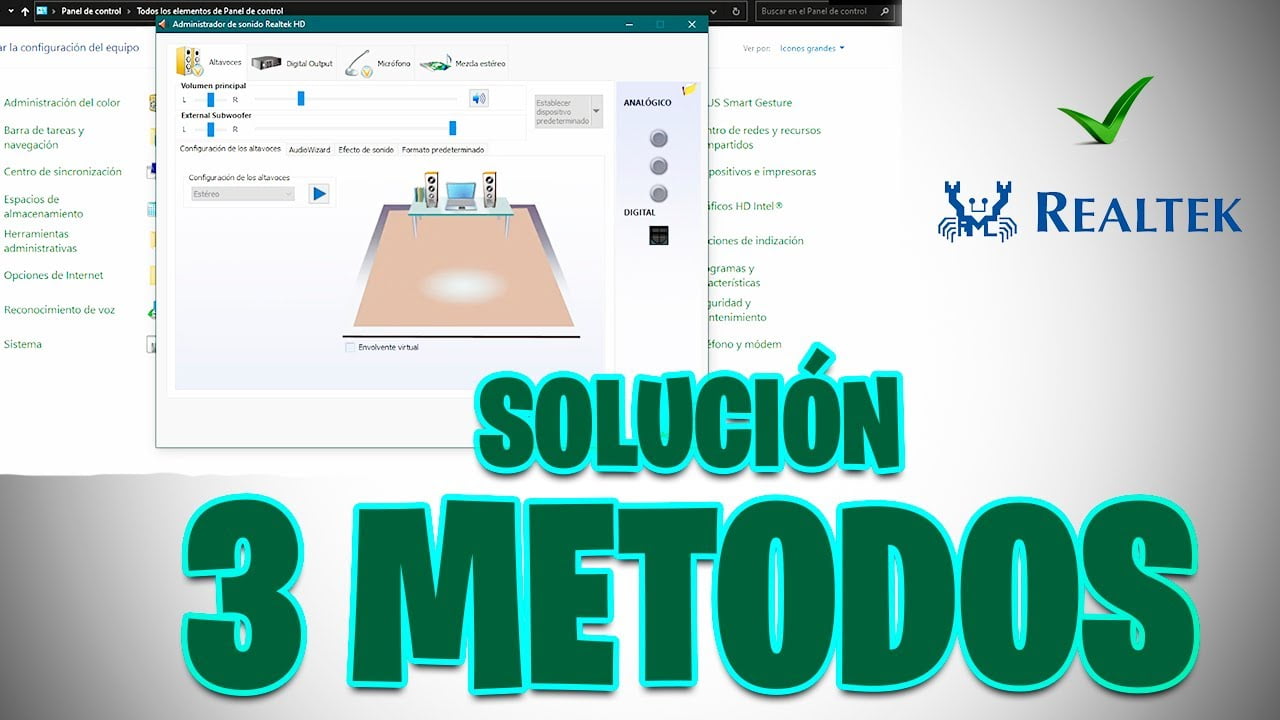 Comment installer Realtek Sound Manager
