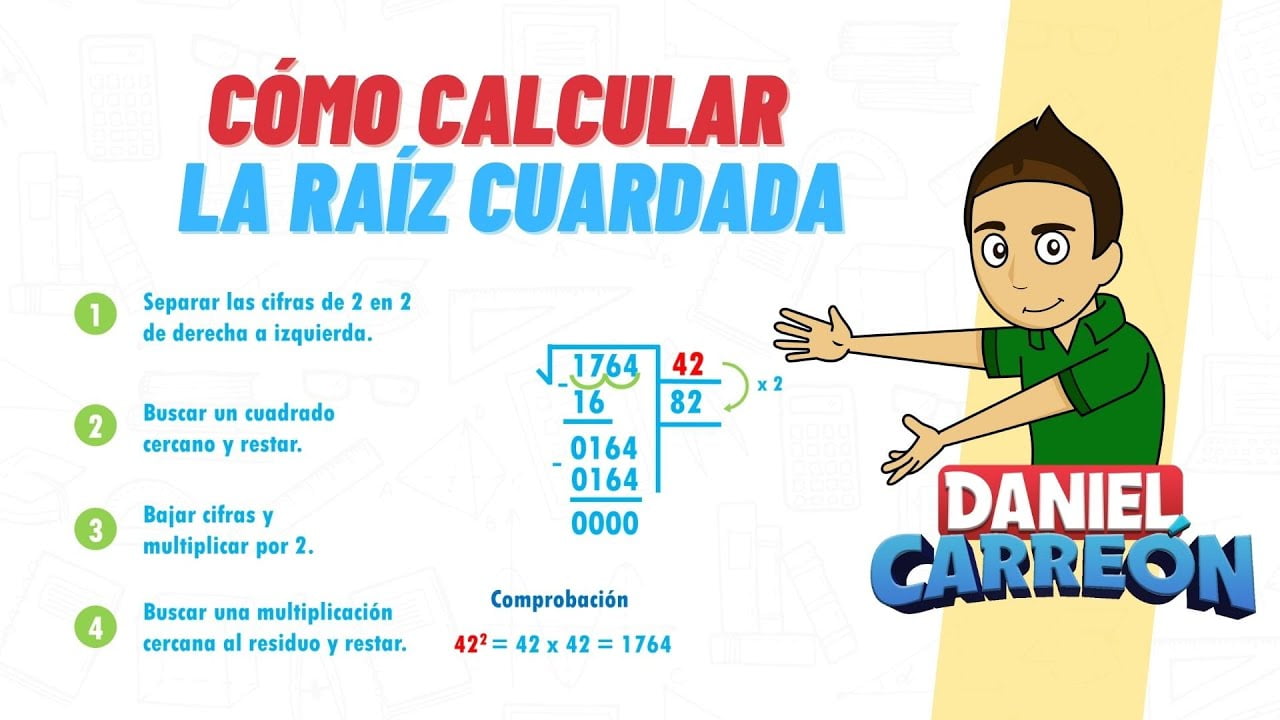 Comment calculer la racine carrée d'un nombre d'exemples?