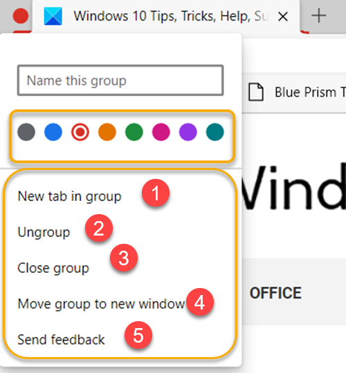 Comment utiliser des groupes d'onglet dans Microsoft Edge - Tiempo de ...
