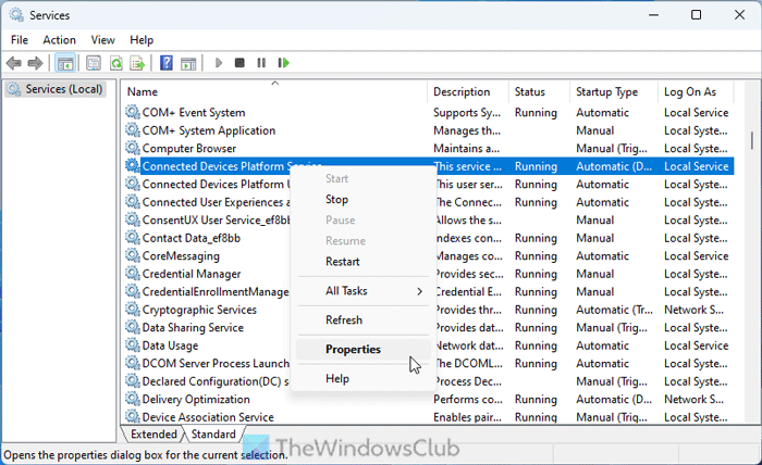 Utilisation élevée du disque du service de plate-forme d'appareils connectés (CDPSvc), pouvez ...