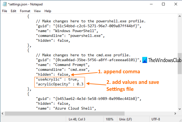 Comment activer un arrière-plan transparent dans le terminal Windows