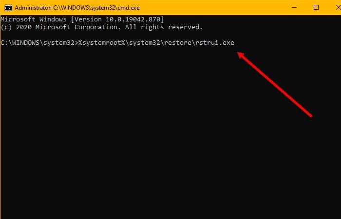 Rstrui.exe ne fonctionne pas ou n’est pas reconnu sous Windows 11 - Tiempo de Frikis