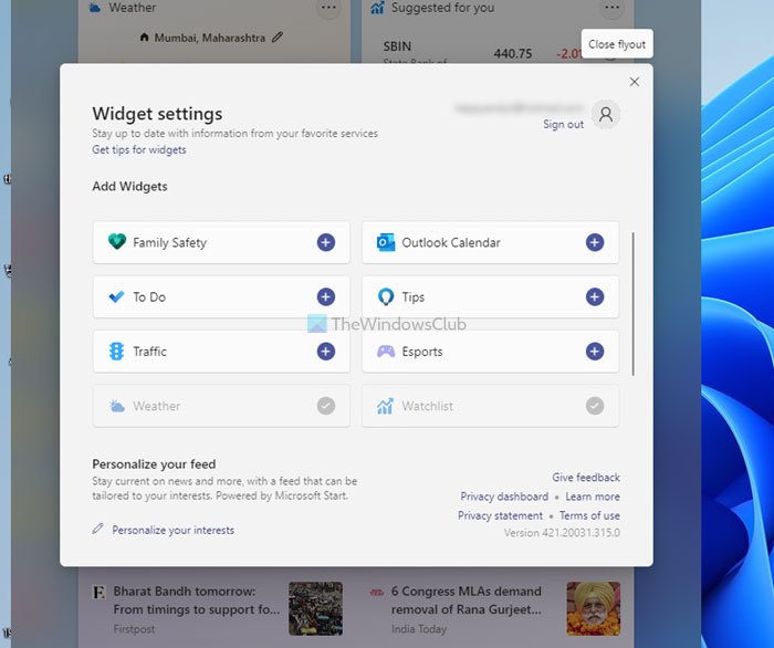 Comment ajouter et personnaliser des widgets dans Windows 11 - Tiempo ...