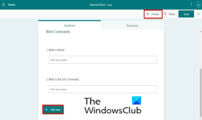 Les formulaires Microsoft n'affichent pas toutes les questions - Tiempo ...