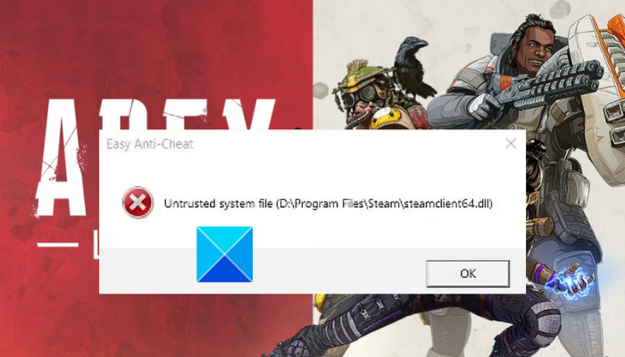 Corrigez l'erreur de fichier système anti-case non fiable facile dans ...