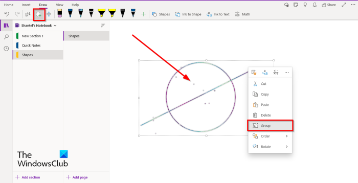 Comment ajouter des formes dans OneNote - Tiempo de Frikis