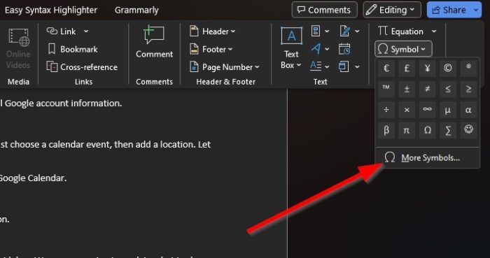Comment insérer un symbole de flèche dans le document Word - Tiempo de ...