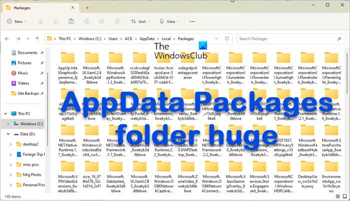 Comment nettoyer le dossier AppData dans Windows? Dossier de packages ...