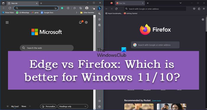 Edge vs Firefox : quel est le meilleur pour Windows 11/10 ? - Tiempo de ...