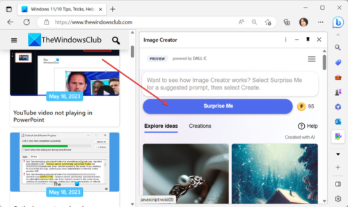 Comment utiliser Image Creator et Microsoft Designer dans Edge pour ...