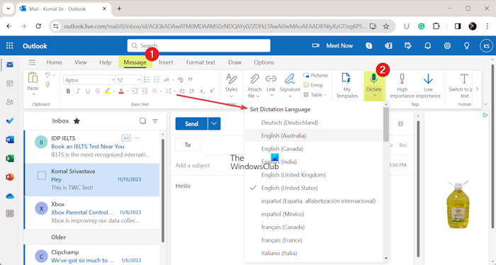 Comment dicter vos e-mails dans Outlook? - Tiempo de Frikis