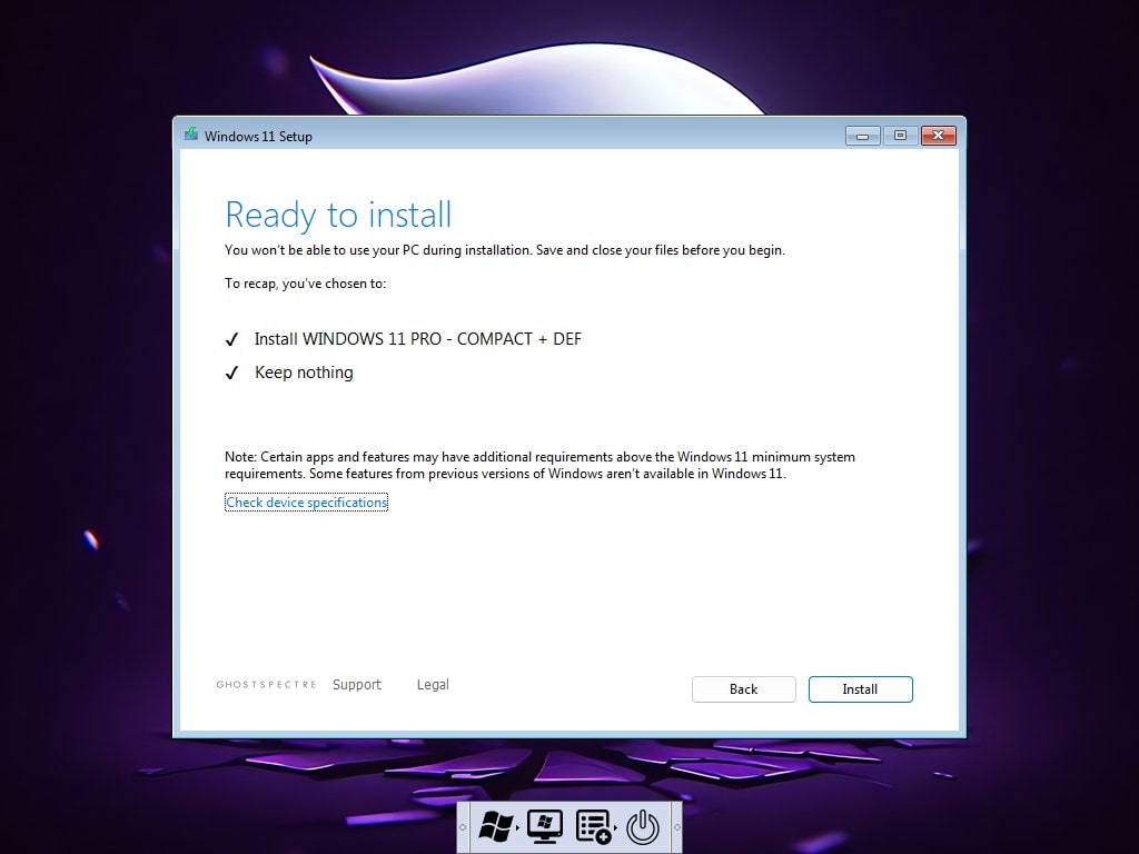Hogyan lehet letölteni és telepíteni a Ghost Specter Windows 11 24H2 Pro -t