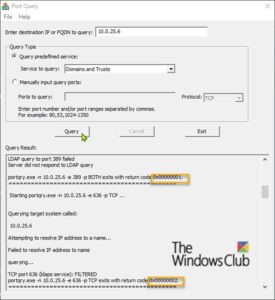 A Port Query Tool (PortQry.exe) használata Windows 11 rendszerben