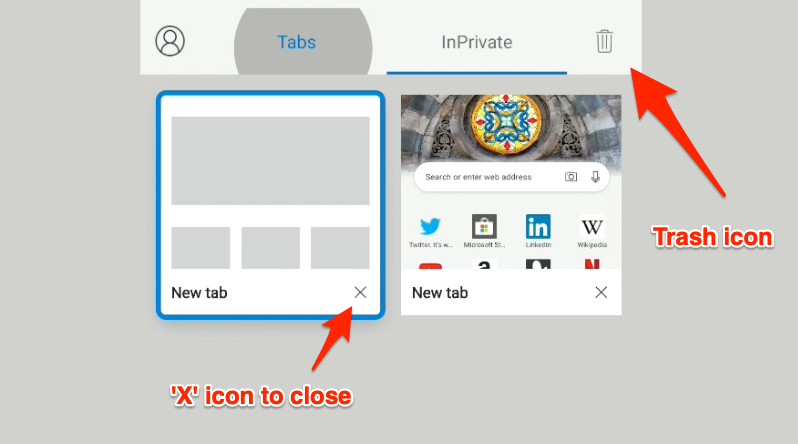 How to open inPrivate tabs and new tabs on Edge Android? – digistart