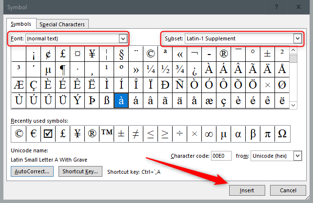 Cómo escribir tildes sobre letras en Microsoft Word