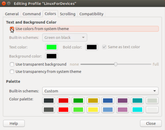 Como mudar a cor do seu terminal no Ubuntu? – digitação