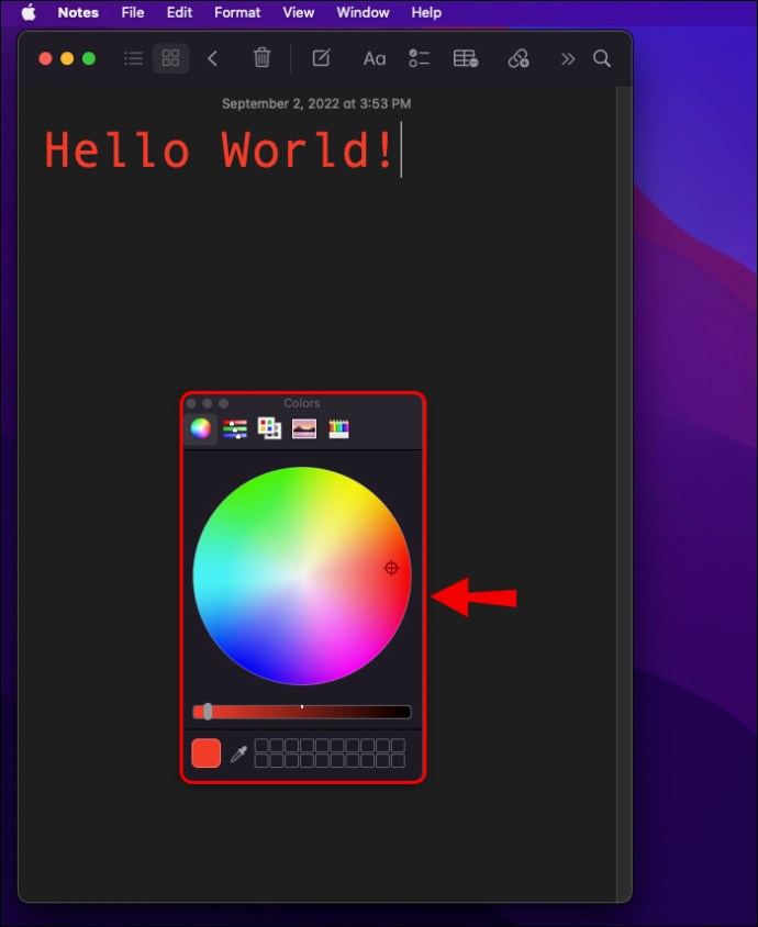 Cómo cambiar el color del texto en Apple notas