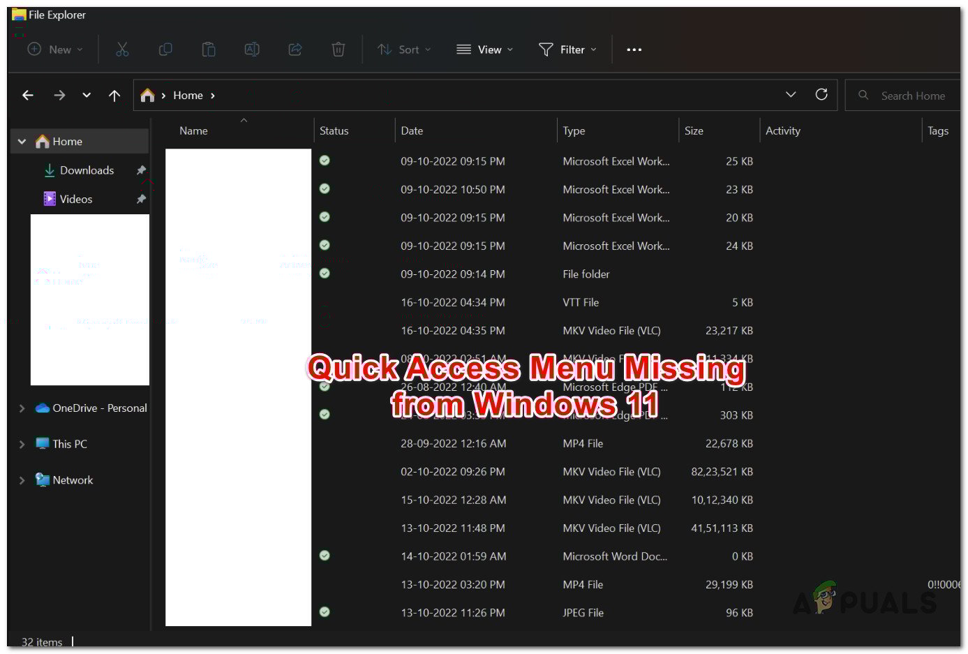 ¿Cómo solucionar el menú de acceso rápido que falta en Windows 11?
