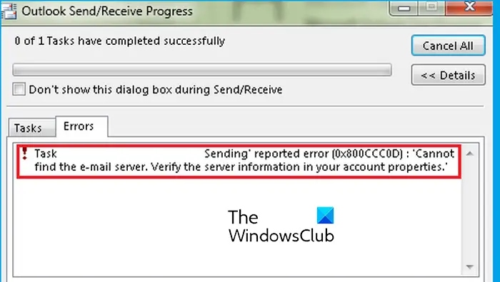 Cómo solucionar el código de error 0x800CCC0D de Outlook en una PC con ...