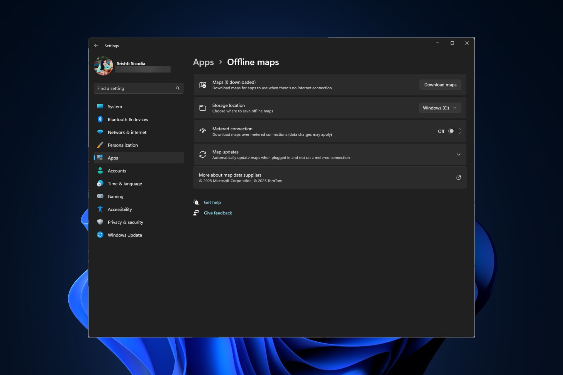 ¿Cómo descargar y usar mapas sin conexión en Windows 11?