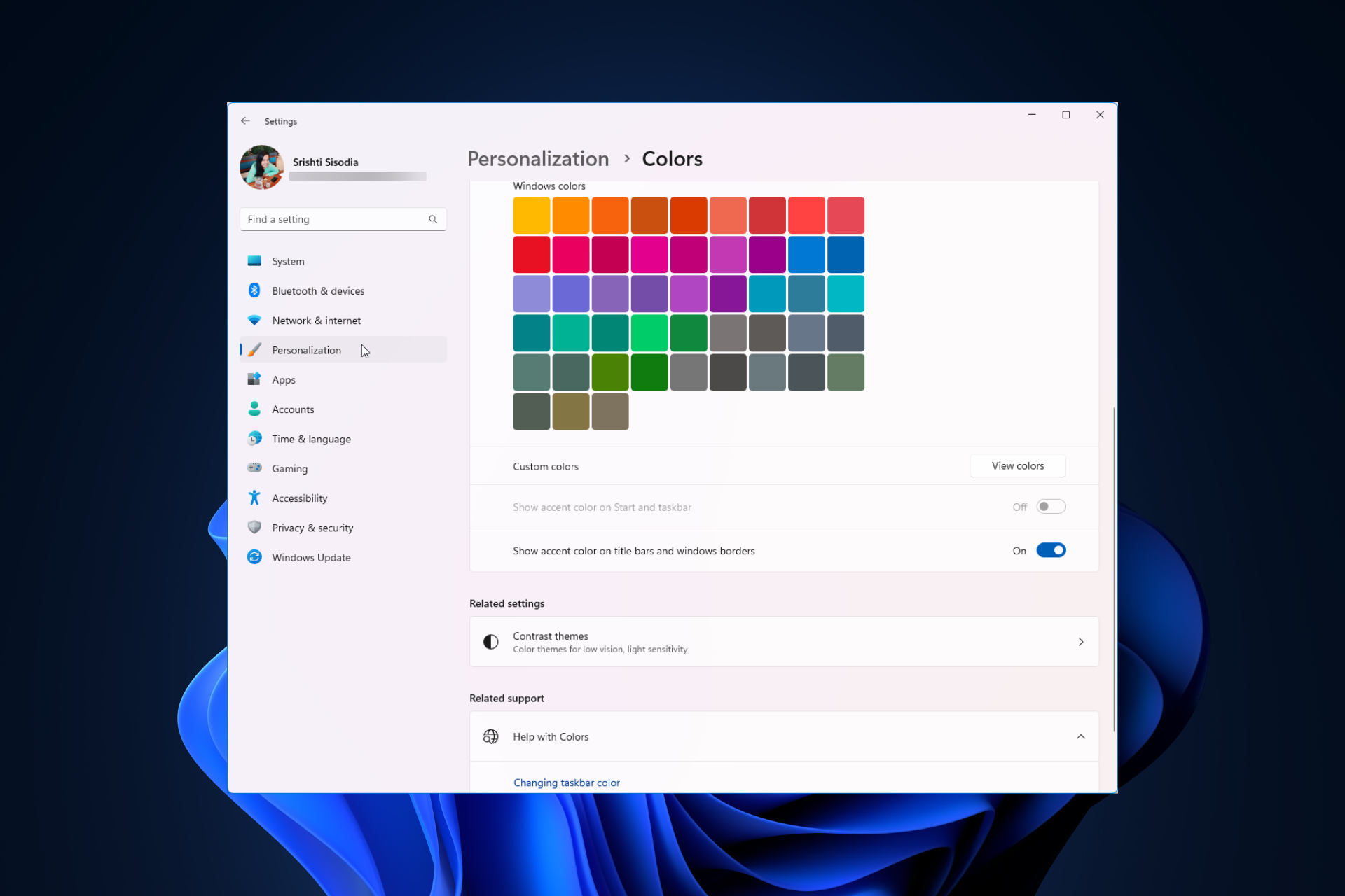 Cómo cambiar la configuración del borde de la ventana en Windows 11 [Color, Tamaño]
