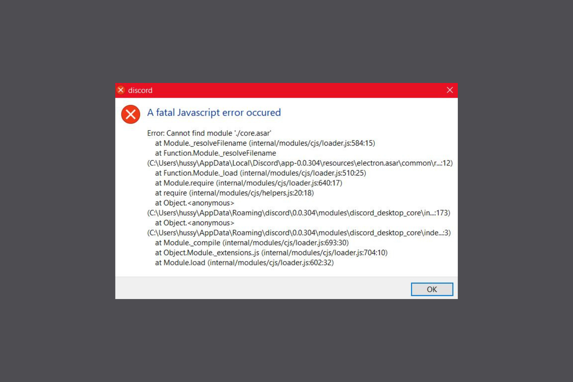 ¿Cómo solucionar el error fatal de Javascript de Discord en Windows 11 ...